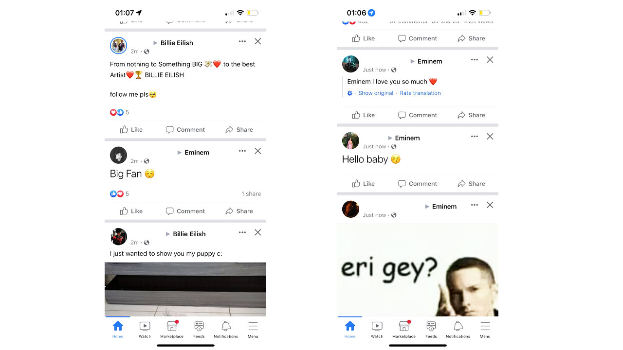 Facebook is broken and spamming celebrity comments everywhere - SDN