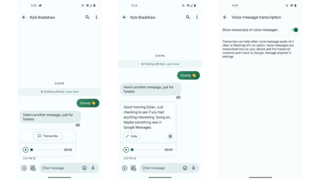 Google Messages will let see transcripts of voice memos - SDN