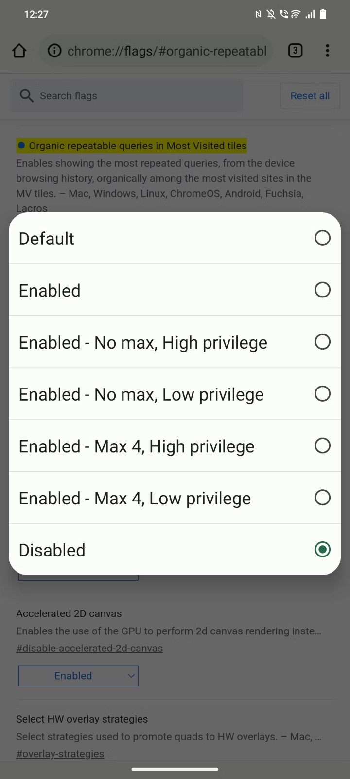 Chrome is shoving previous search queries into your new tab