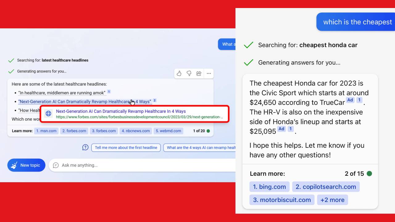 Microsoft has started showing ads on the Bing chatbot! - SDN