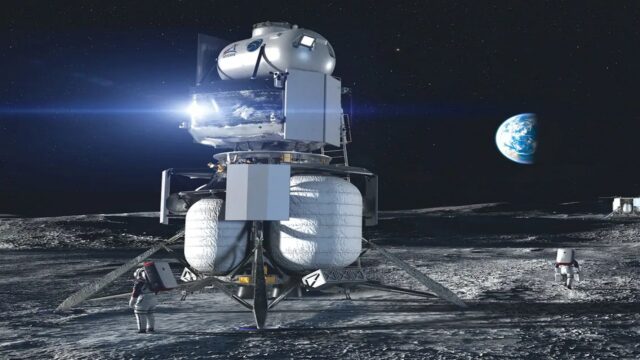 Amazon exhibited the model of its Blue Mark 1 vehicle