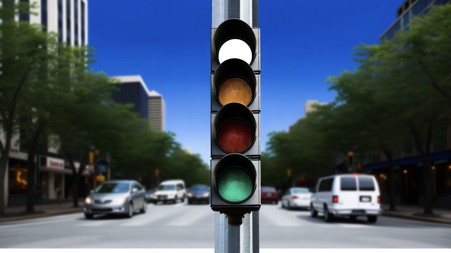 Four-color traffic light coming? Study underway for white light ...