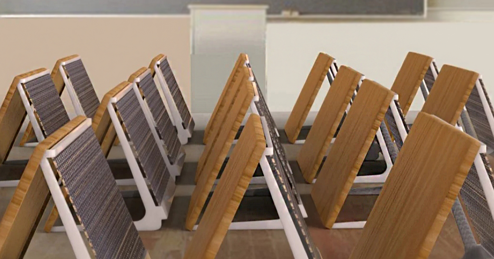 A Desk Turns into Shelter during Earthquakes! Earthquake Shelter School ...