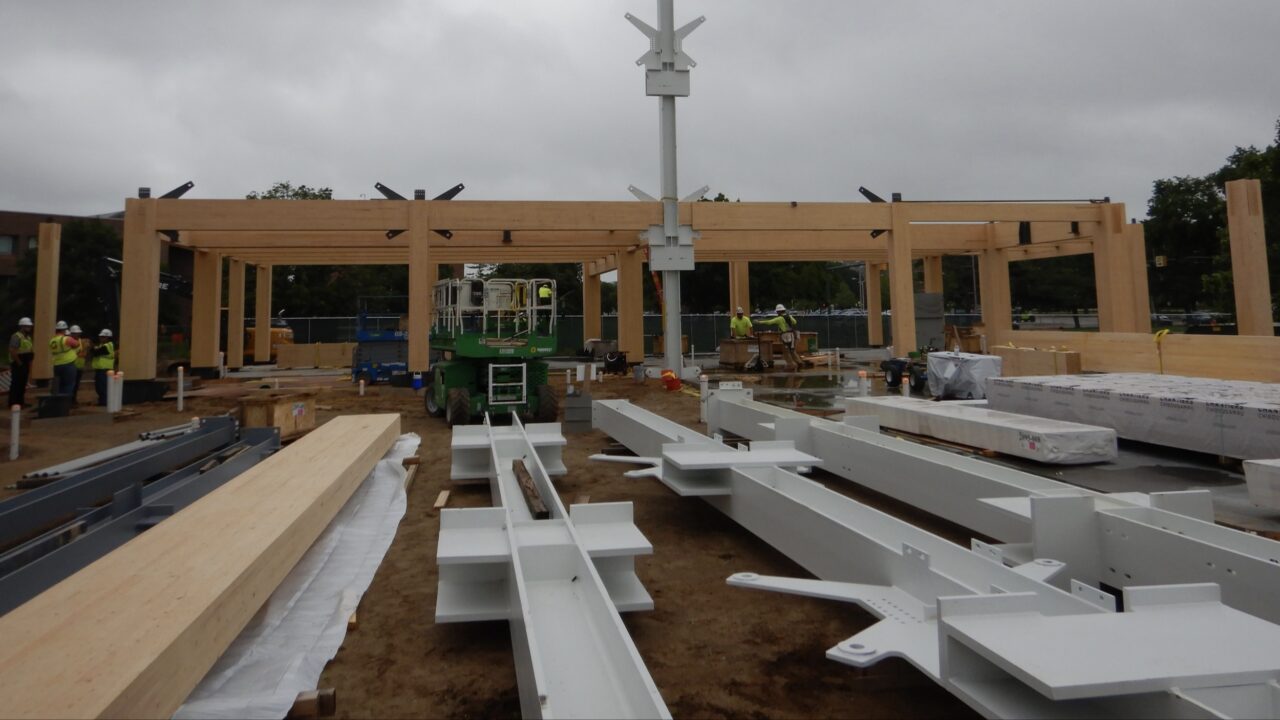 An end to concrete in construction! They are building completely wooden ...