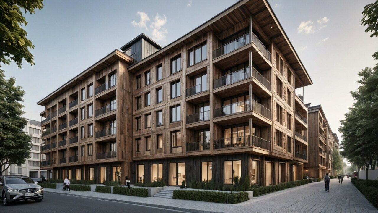 An end to concrete in construction! They are building completely wooden ...