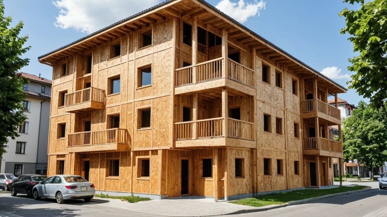 An end to concrete in construction! They are building completely wooden ...