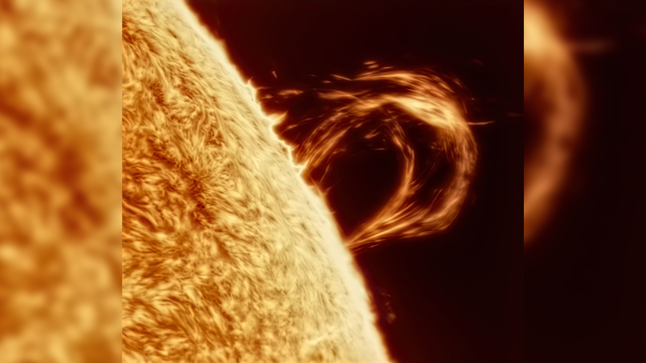 Astrophotographer took pictures of the Sun from his backyard!