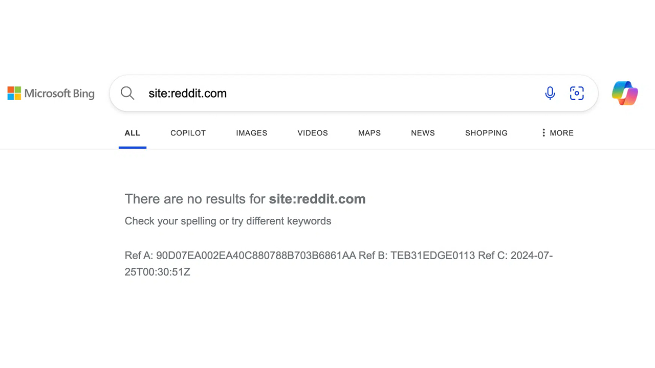 Reddit blocked Bing! Now only available with Chrome - SDN Global