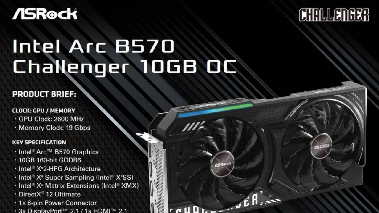 Intel Arc B570 specifications revealed! - ShiftDelete.Net Global