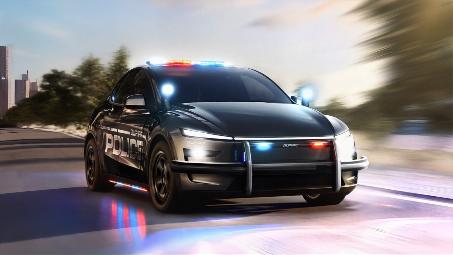Tesla Model Y Juniper becomes a police car! - ShiftDelete.Net