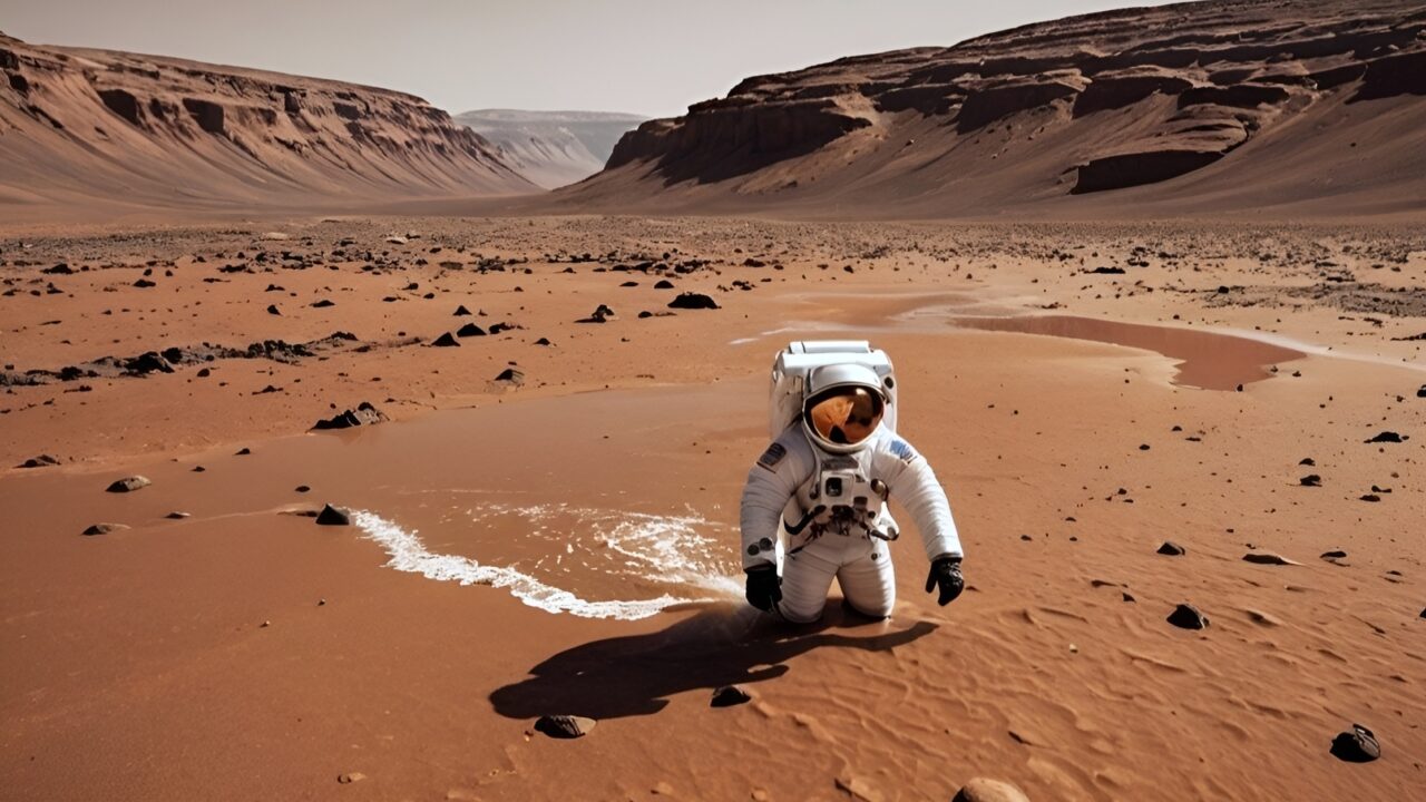 Mars' north pole has started to collapse under the weight of ice ...