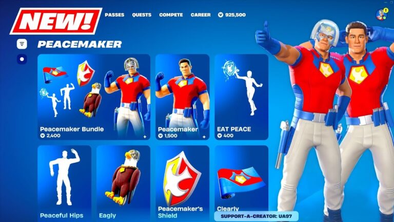 Fortnite Peacemaker skin leaks with multiple helmets and emotes ...