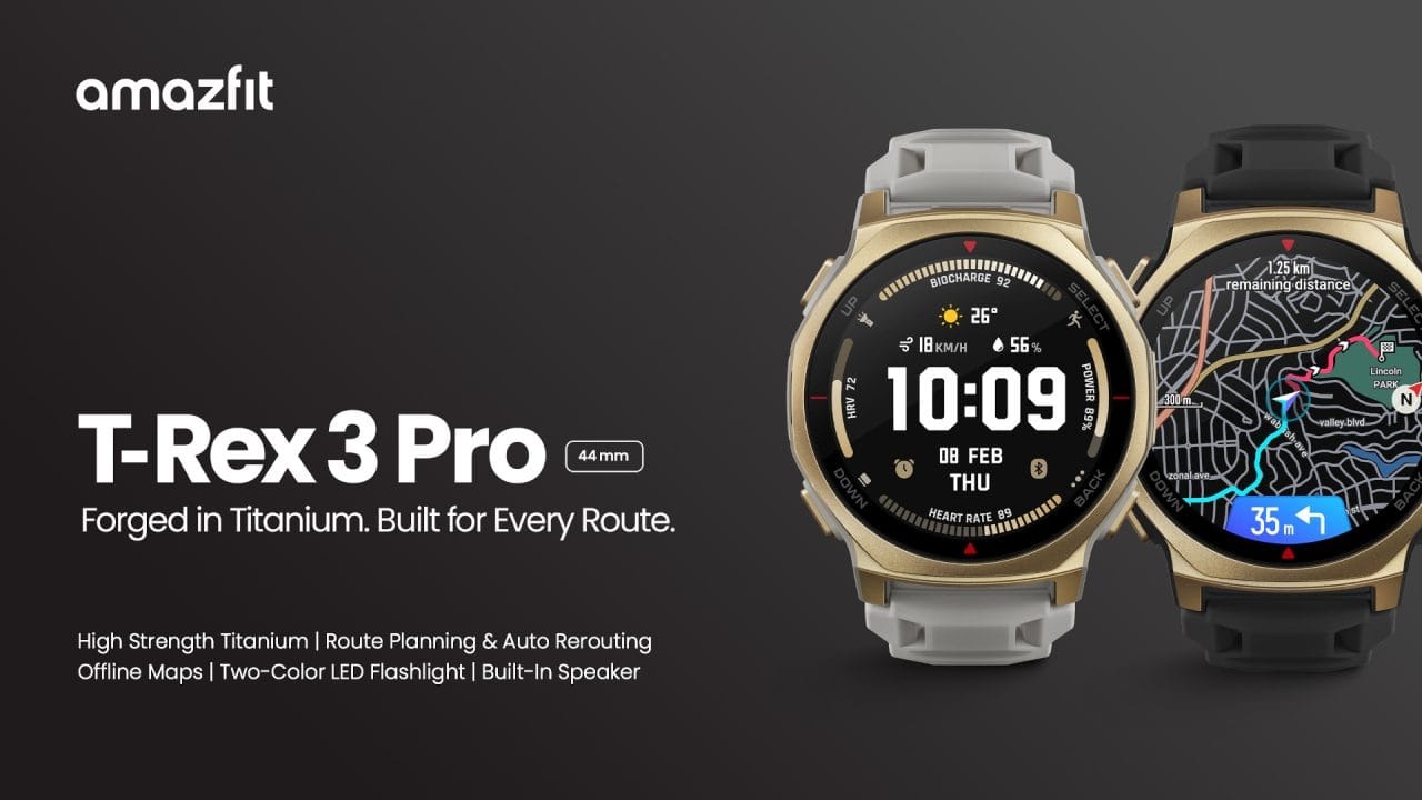 T-Rex 3 Pro 44 mm gets a minimalist Onyx Black edition - ShiftDelete ...