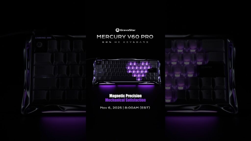 Gravastar V60 Pro brings sci-fi flair and UFO switches to 60% gaming ...