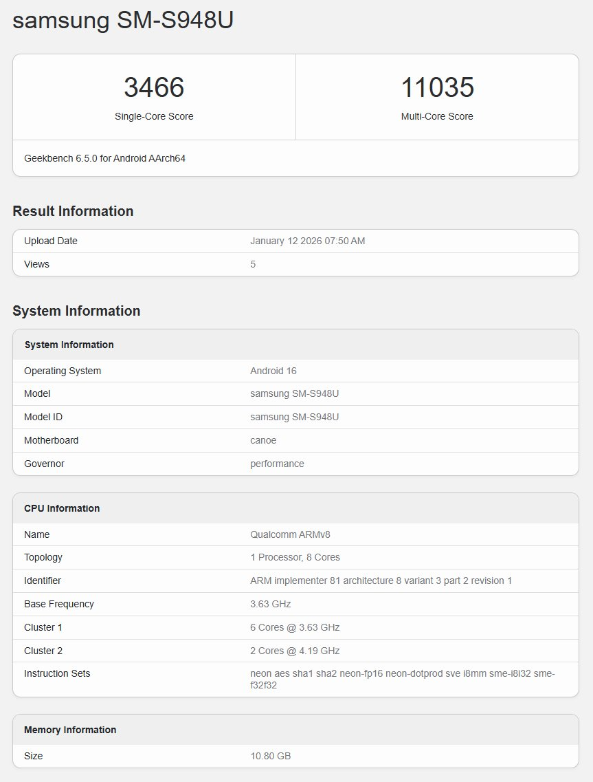 Galaxy S26 Geekbench Scores: Leaked Specs & Performance