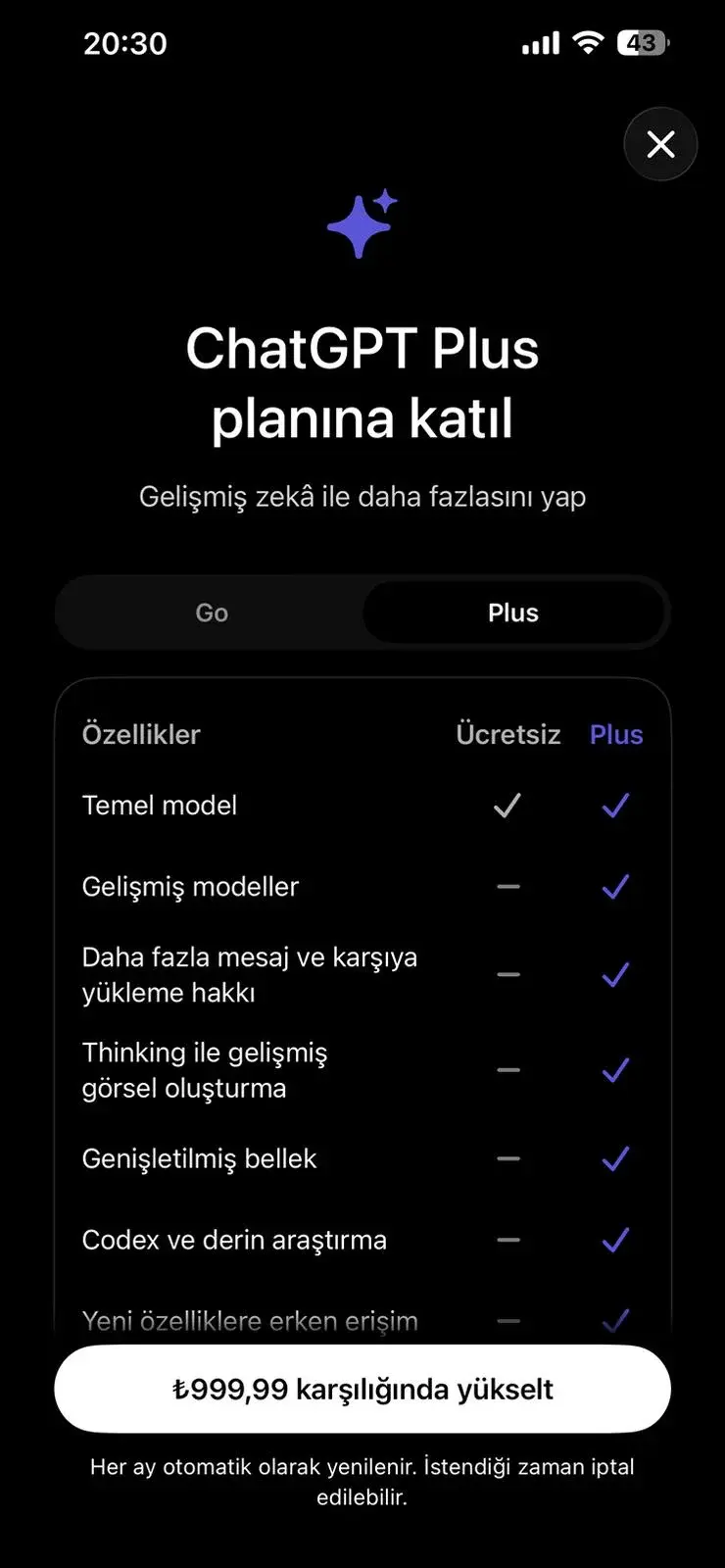 ChatGPT Plus Subscription Prices in Turkey Increase to 999 TL ...